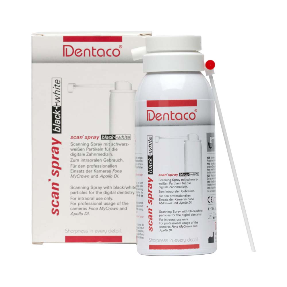 Dentaco Scan spray Black & white 100ml + 2 kanyly - Dentamed